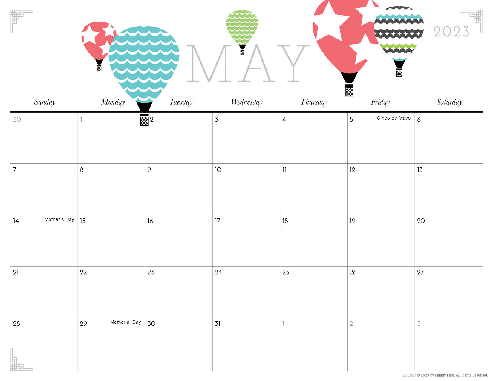 2023 Calendar Printable Cute Printable Calendar Collection