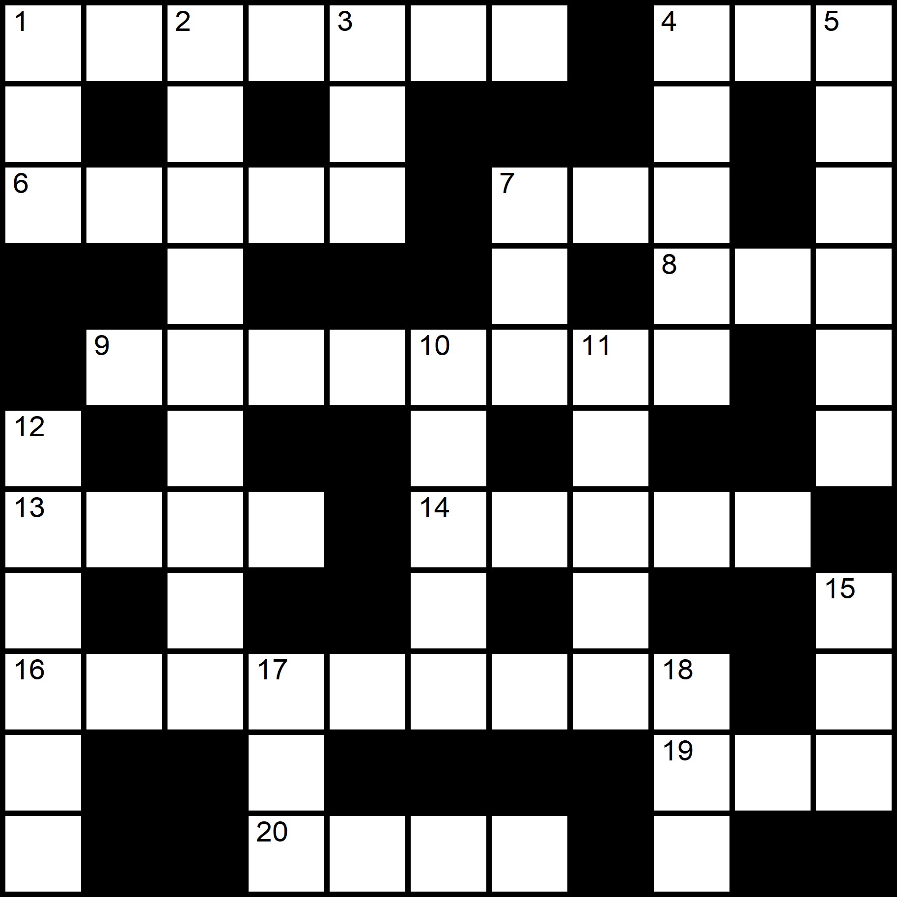 Easy Large Print Crossword Puzzles Printable