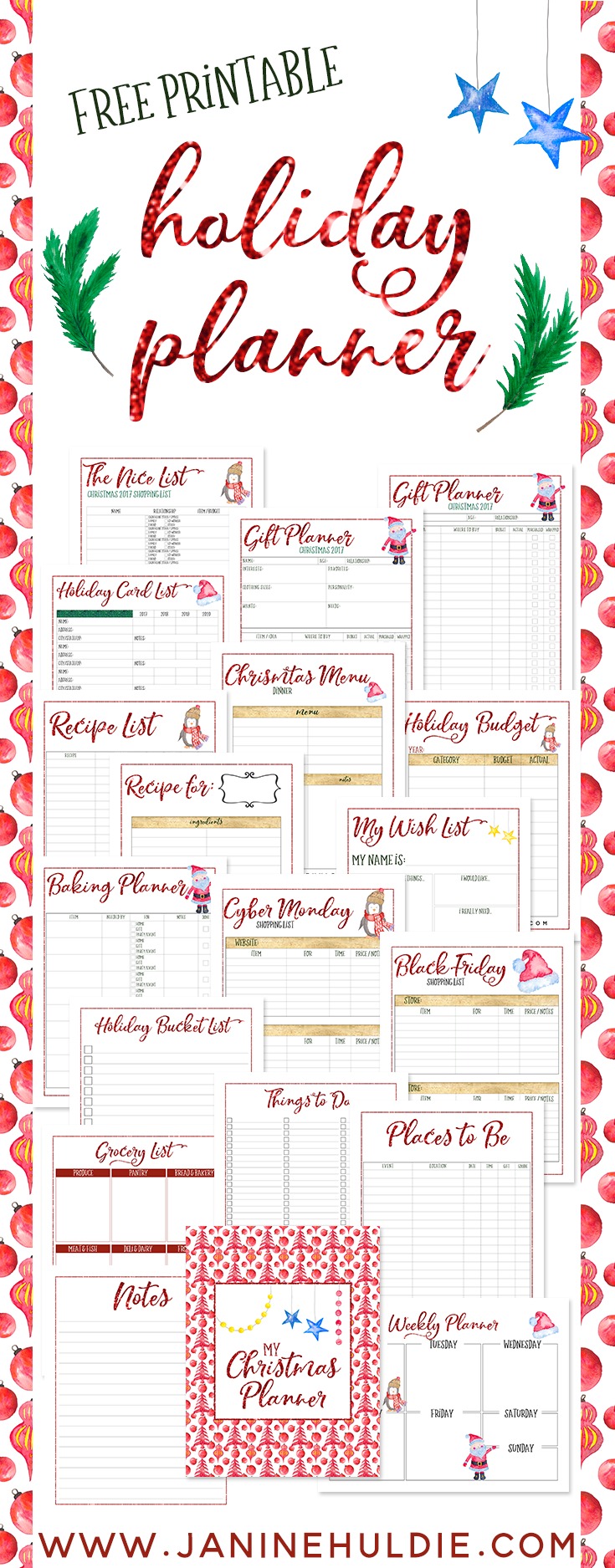 Free Christmas Planner Printable Available Now Coam