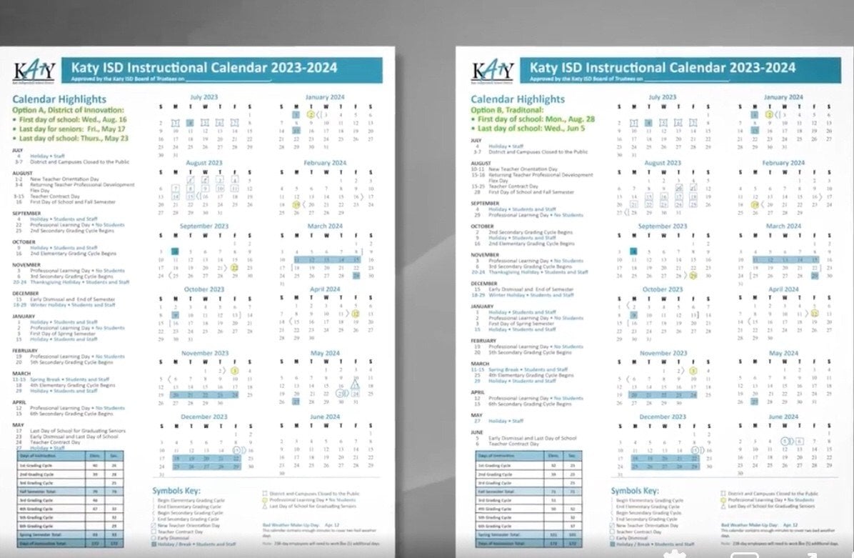 Katy Isd 2023 To 2024 Calendar Printable Word Searches