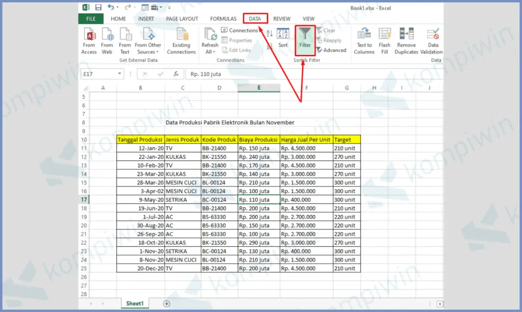 Cara Membuat Tanda Panah Sort Di Excel Hongkoong