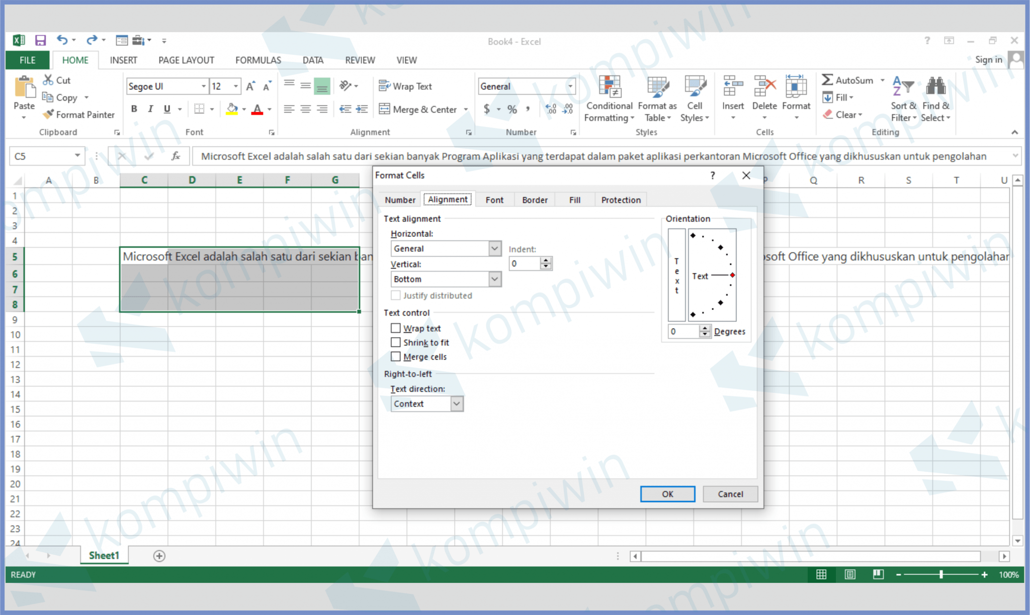 Cara Membuat Tulisan Di Excel Terdeteksi Sama Hongkoong