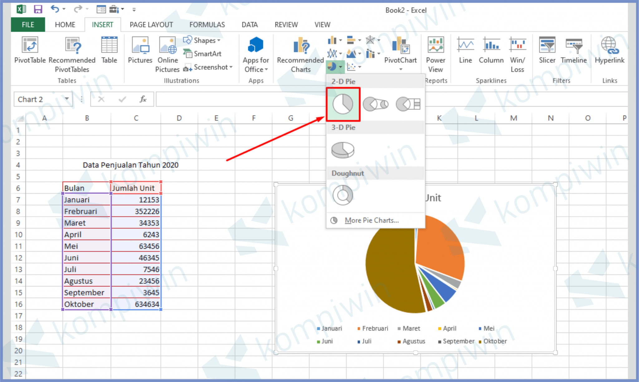 Cara Membuat Diagram Garis Di Excel Hongkoong