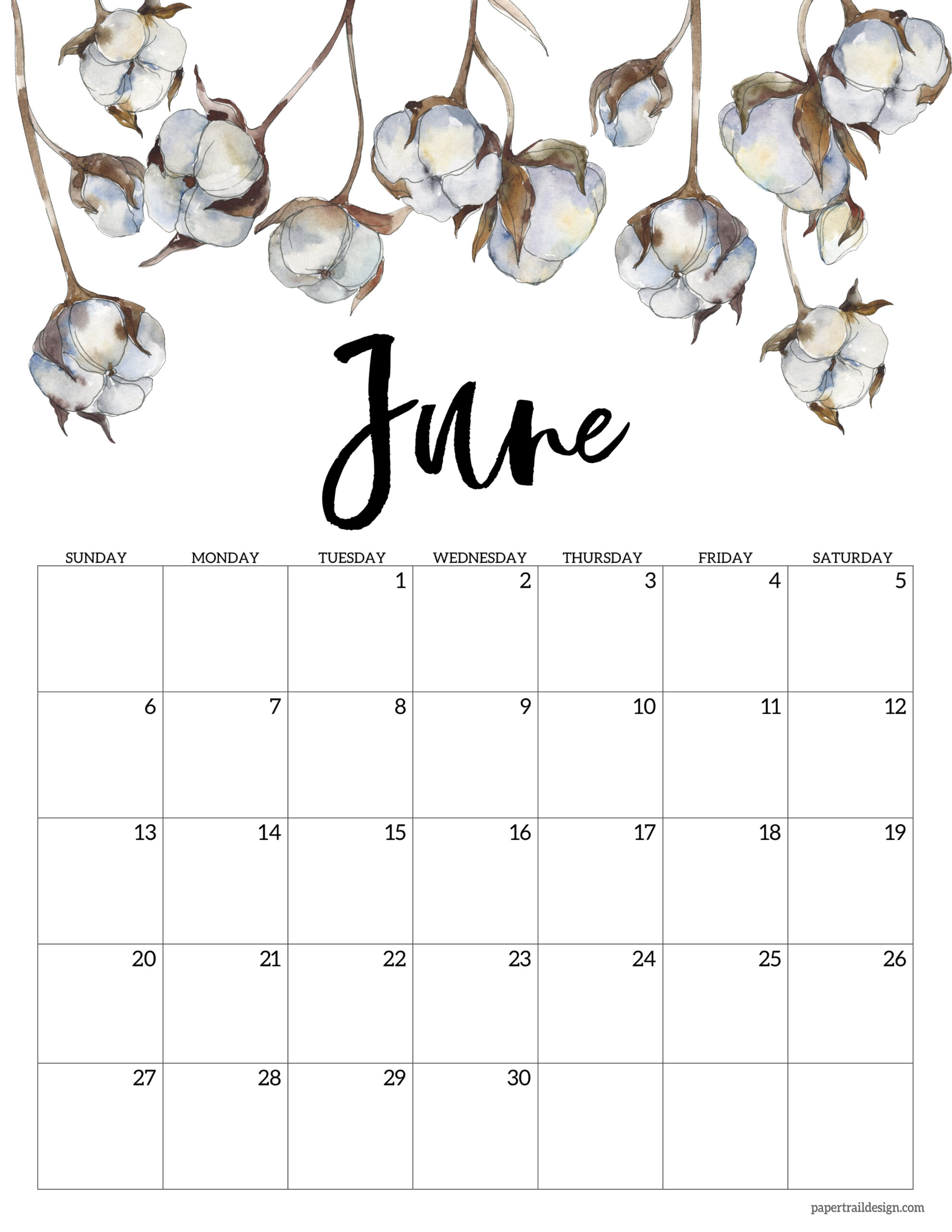 Printable Calendars June Print The Calendar Template Or Use It