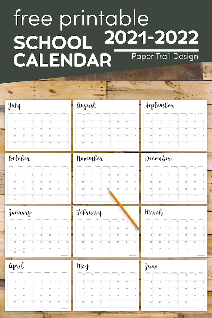 2022 Calendar Printable Teacher Calendar Example And Ideas