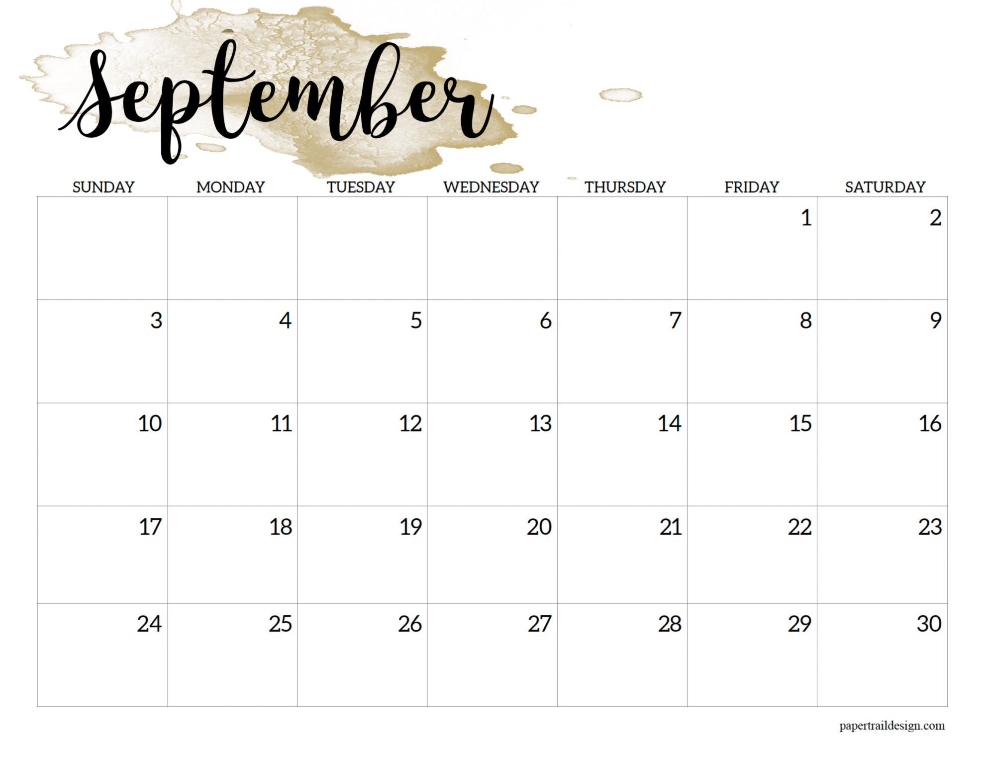 Free September 2023 Calendar To Print Mobila Bucatari