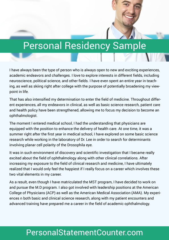 Writing A Winning Personal Statement For Residency In 2023 Free