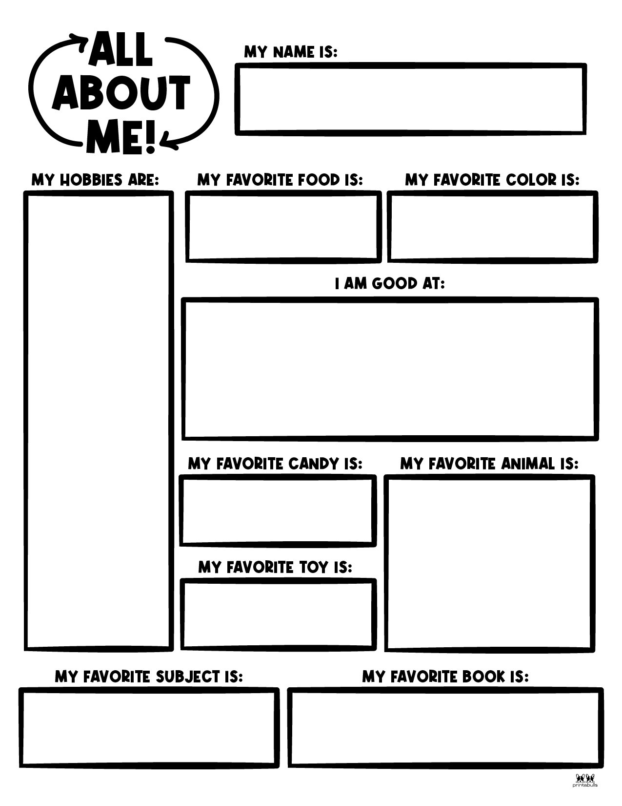 Pre K All About Me Worksheet Printable And Enjoyable Learning