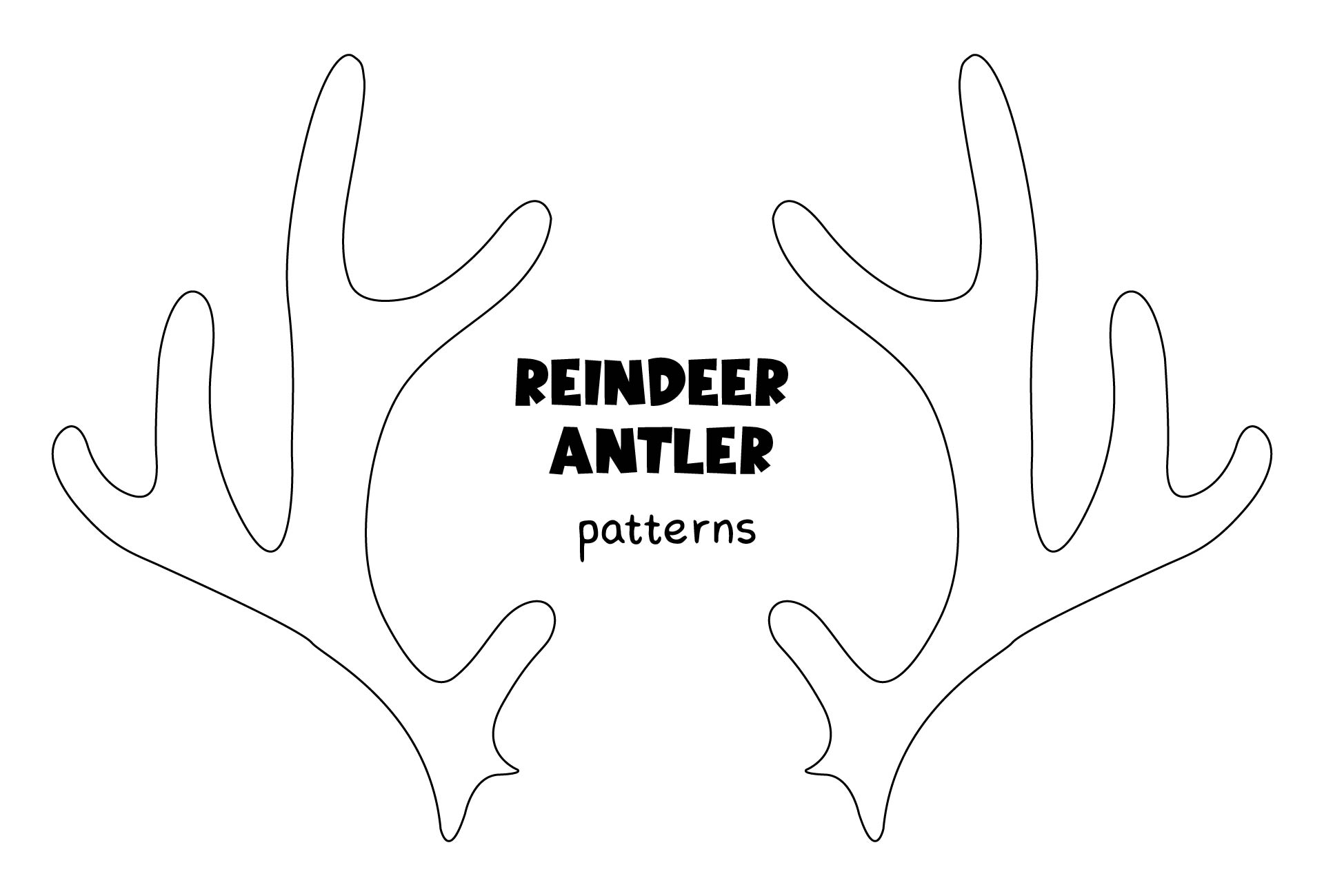 Reindeer Antler Pattern Free Printable Printable Word Searches