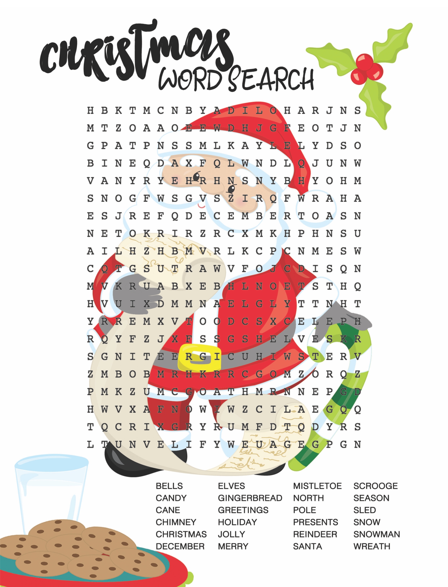 Free Christmas Printable Word Search Websites To Get More Printable