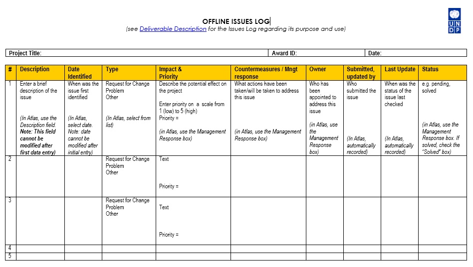 13 Free Sample Issue Log Templates Printable Samples