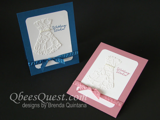 Detailed Floral Thinlits Wedding Card Qbees Quest