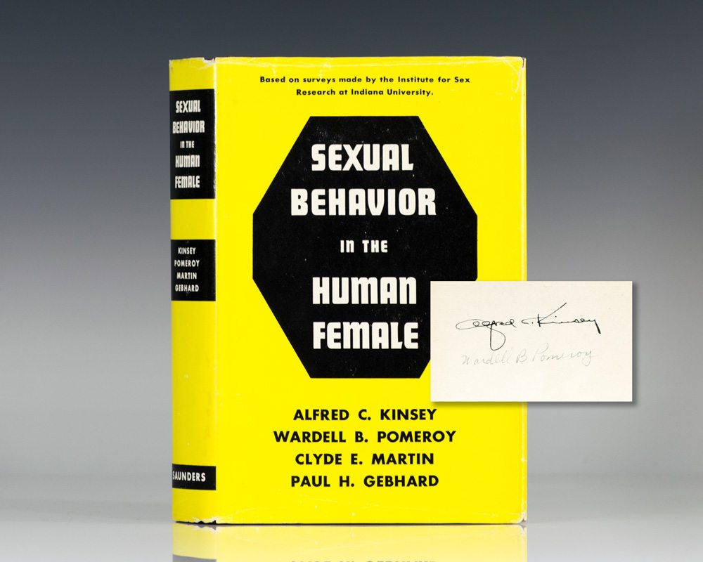 Sexual Behavior In The Human Female Alfred Kinsey First Edition Signed