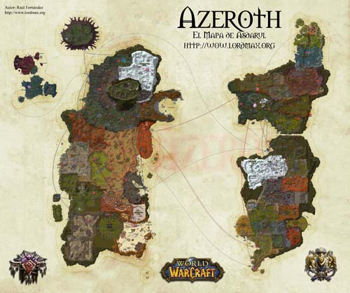 El Mapa De Azeroth Descarga Gratuita El Blog De Raúl Fernández