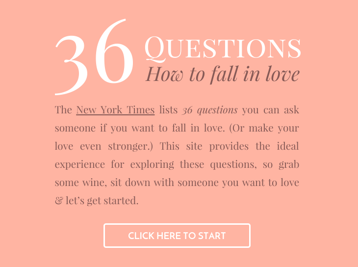 36 Questions In Love Redsome