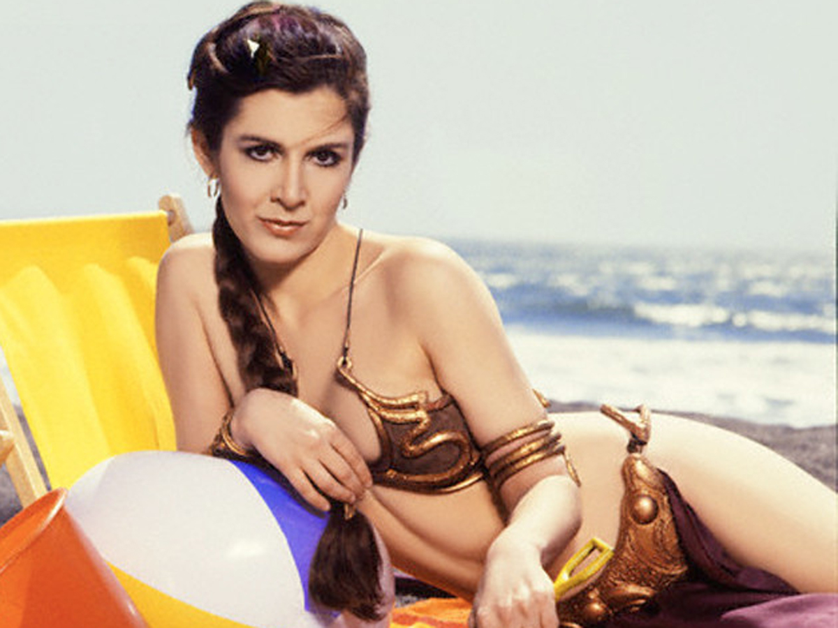 Carrie Fisher In Slave Leia Bikini Beach Photos Rolling Stone 1983