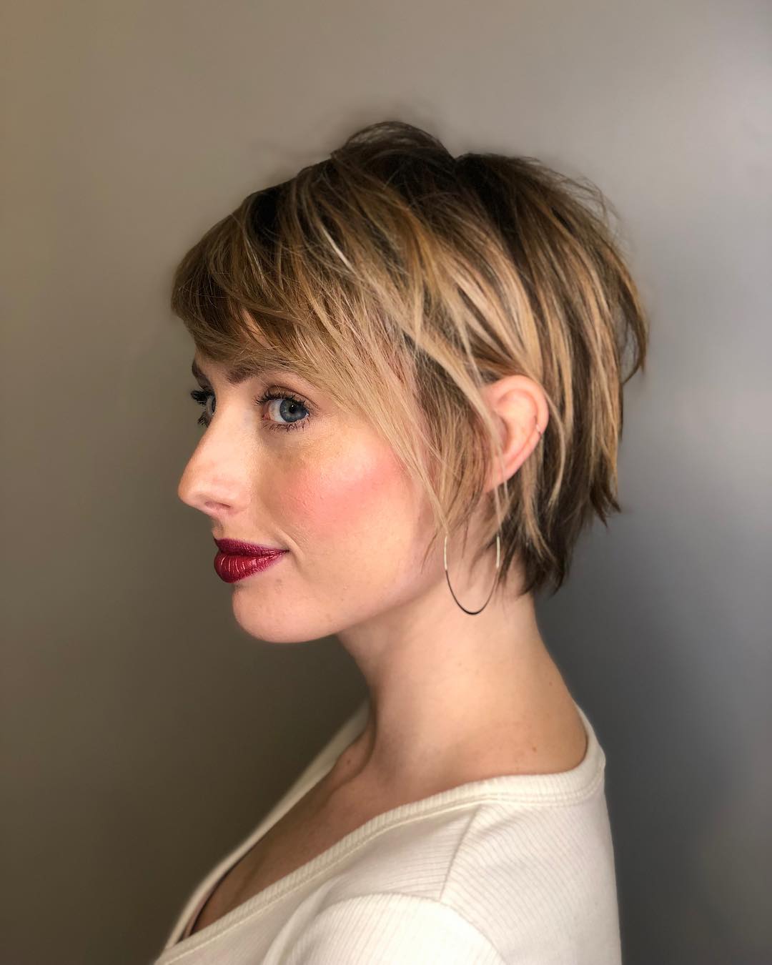 30 Side Swept Bangs With Choppy Layers Fashionblog