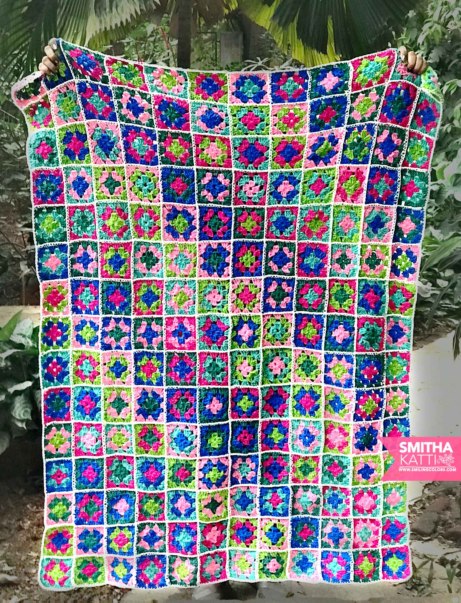Granny Square Blanket Pattern That Is Simple To Make And Colorful