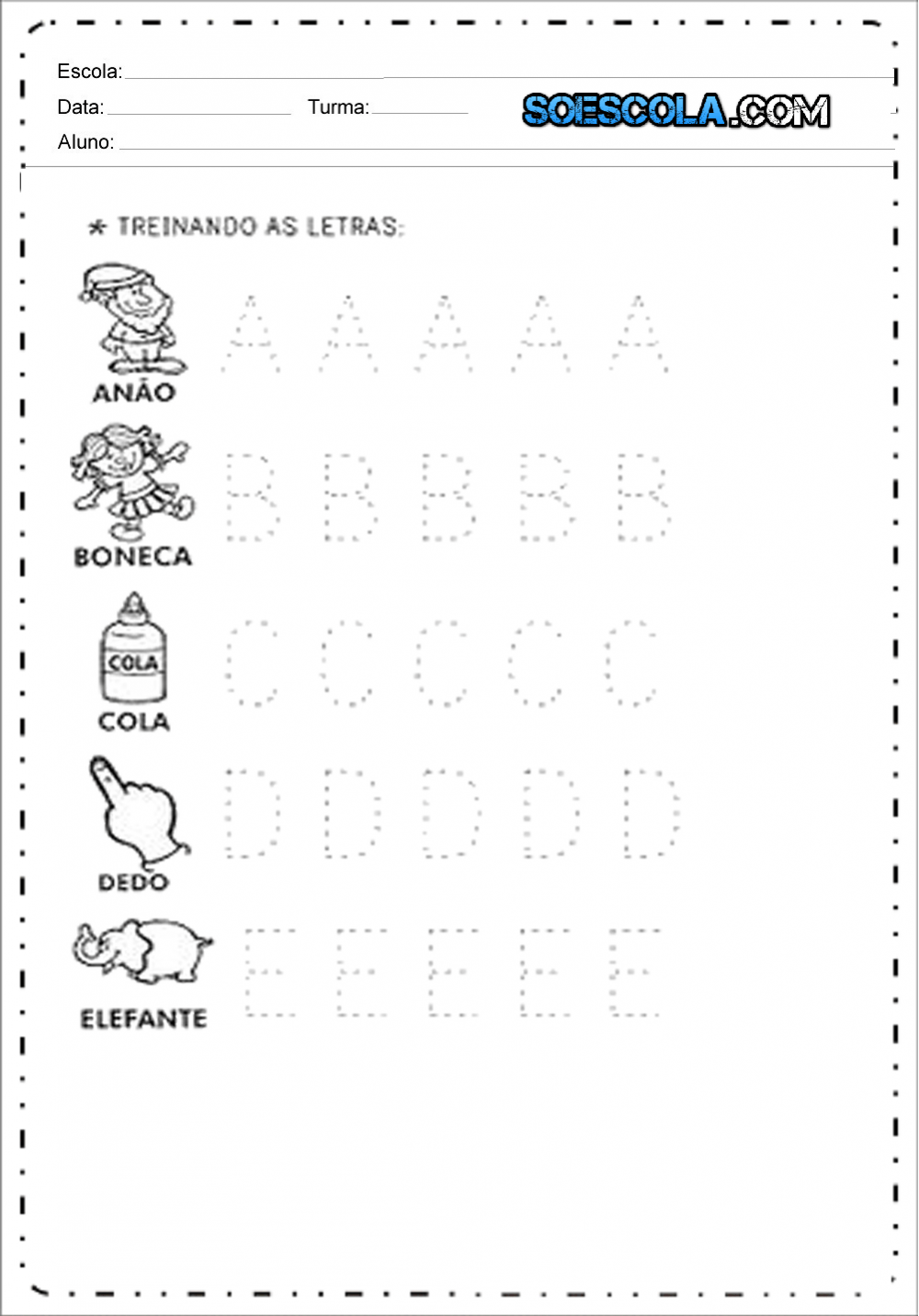 Atividades Com O Alfabeto Pontilhado Atividades Com O Alfabeto Porn