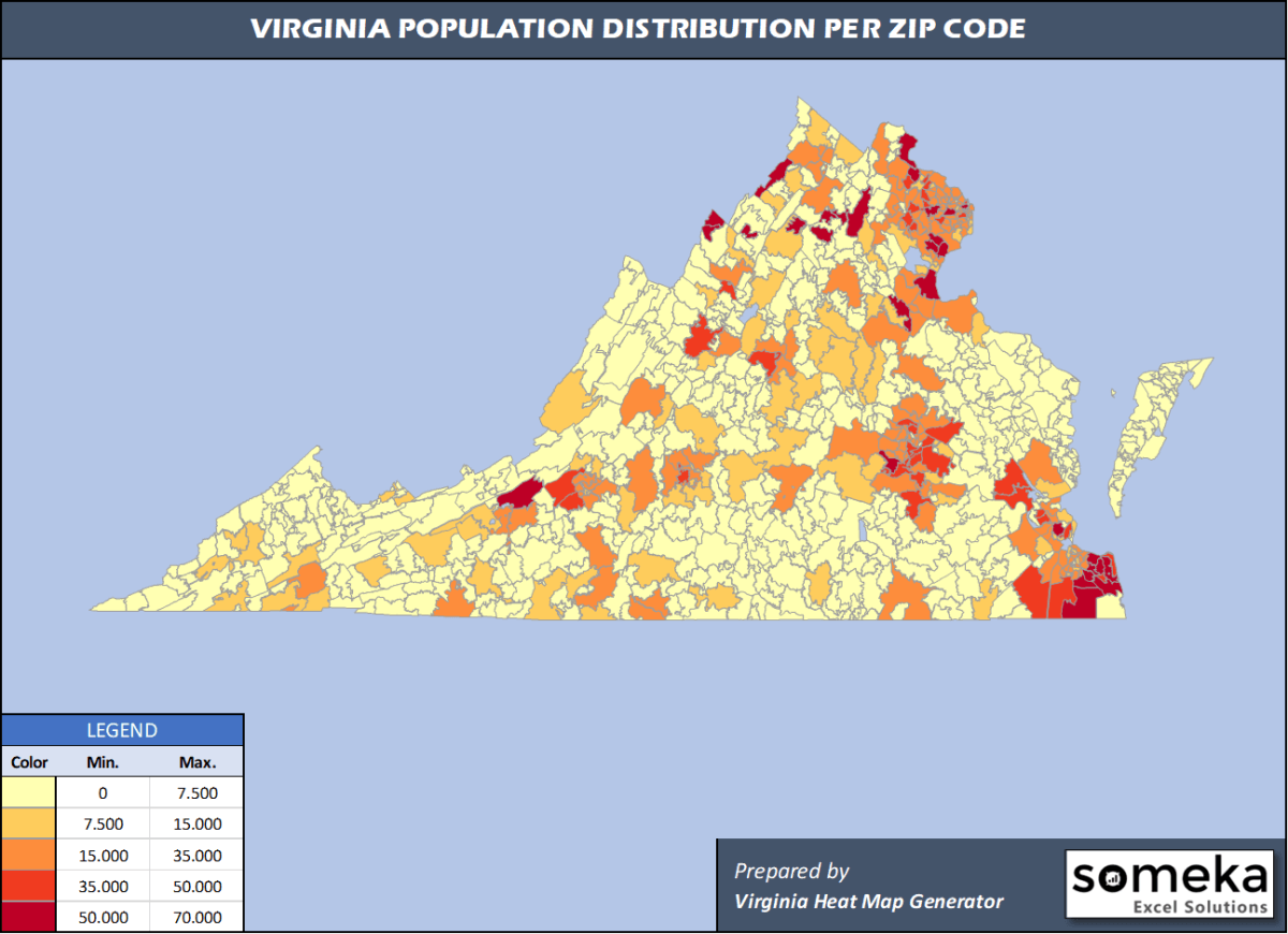 Exploring Virginia Zip Code Map In 2023 Map Of Europe