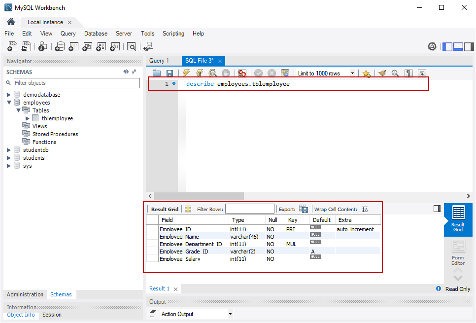 How To Create Table With Foreign Key In Mysql Workbench