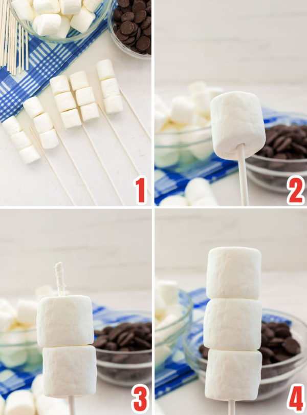 Patriotic Marshmallow Pops Two Sisters