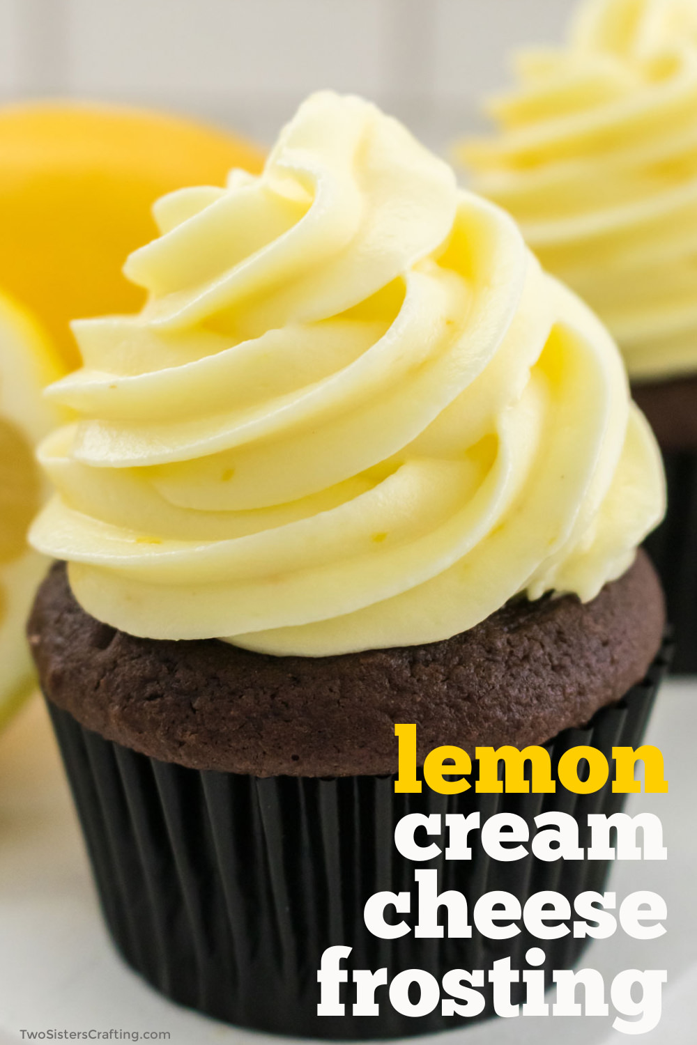 The Best Lemon Cream Cheese Frosting Two Sisters