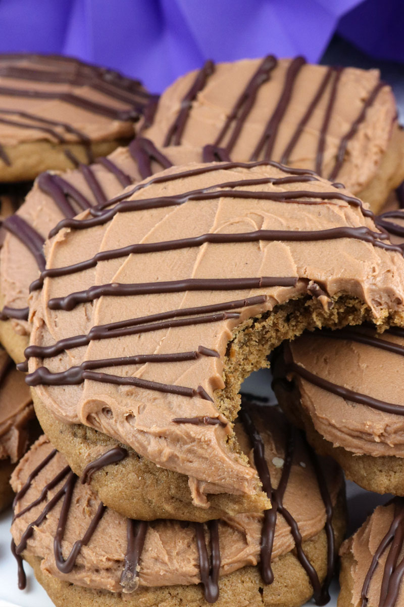 Coffee Cookies With Mocha Buttercream Frosting Two Sisters