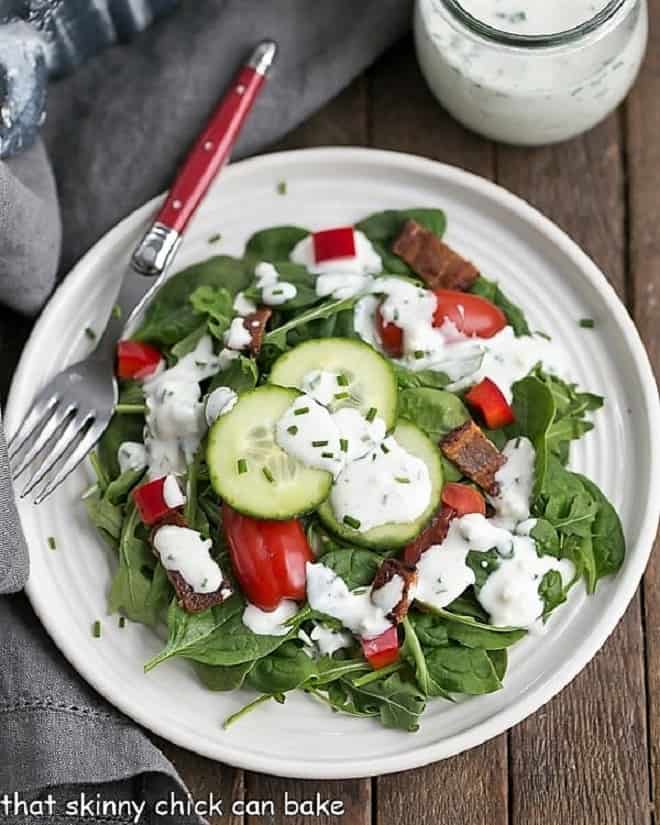Best Blue Cheese Salad Dressing That Skinny Chick Can Bake
