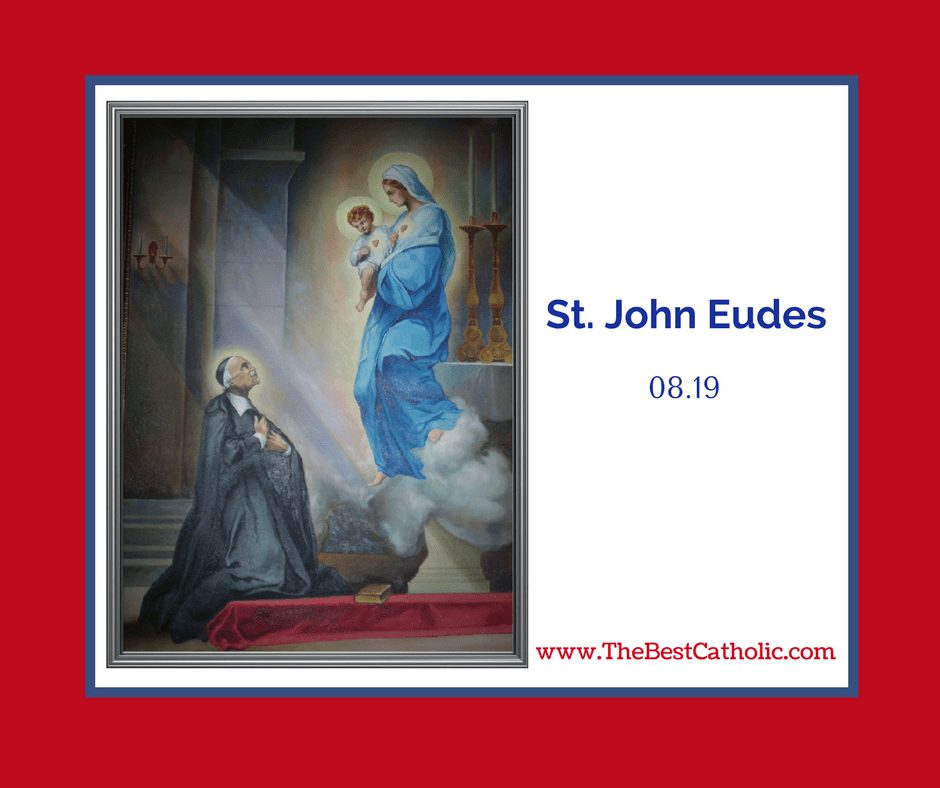 Saint John Eudes 19th Of August Father Of The Devotion To The