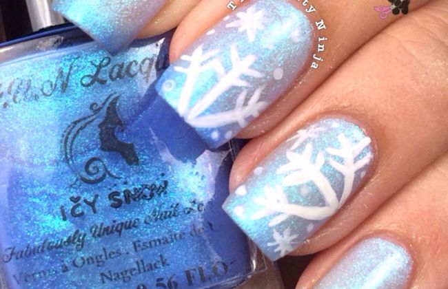 Fun Lacquer Snowflake Nails The Crafty Ninja