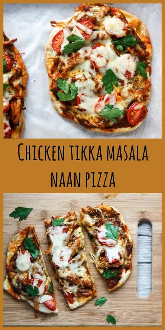 Chicken Tikka Masala Pizza Naan Pizza The Food Blog