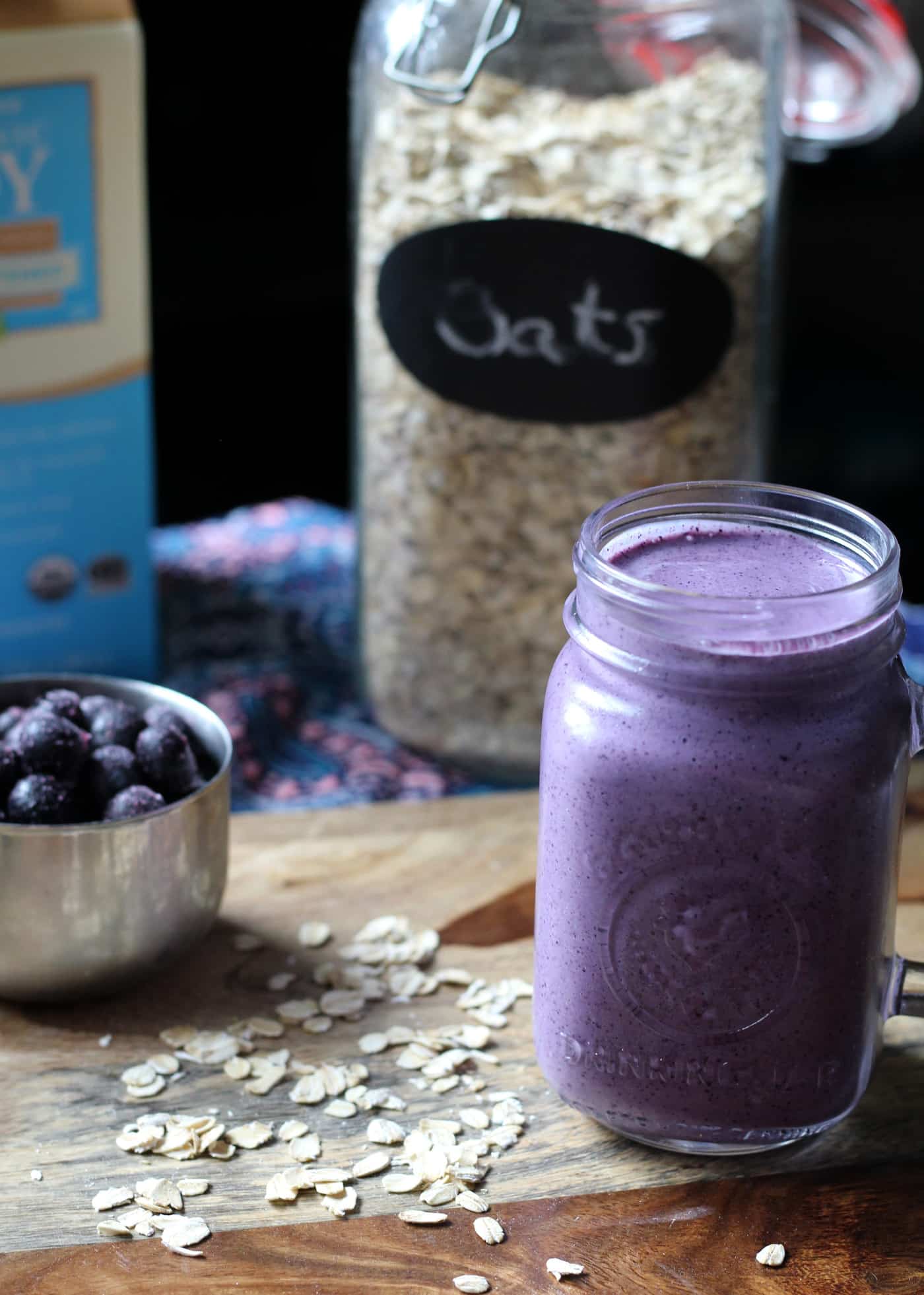 Blueberry Muffin Smoothie • The Healthy Toast