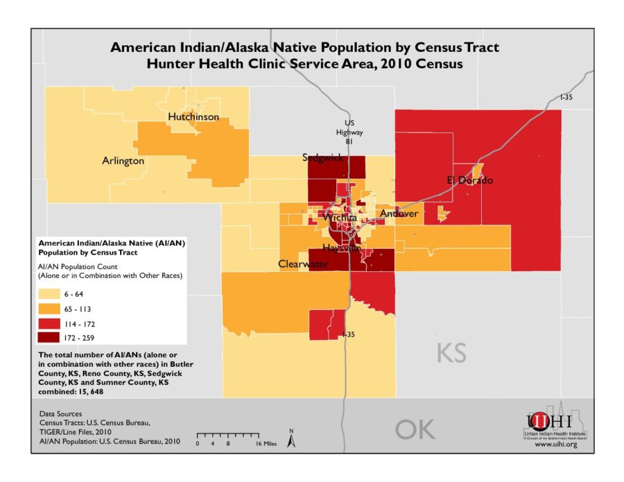 American Indianalaska Native Population By Census Tract Hunter Health