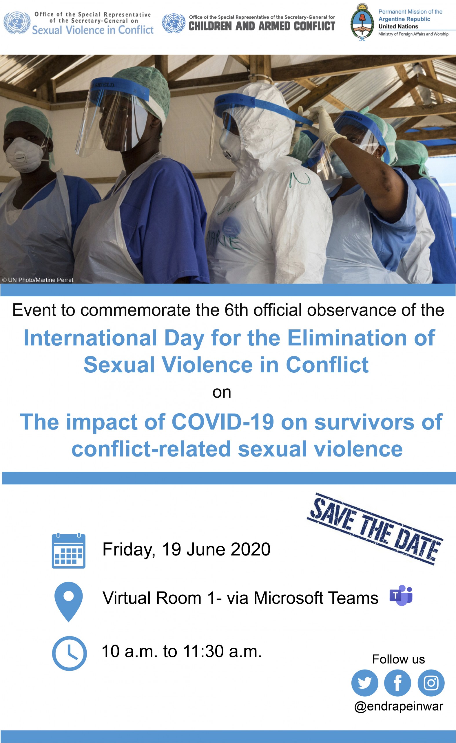 International Day For The Elimination Of Sexual Violence In Conflict