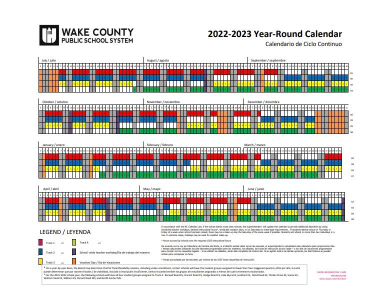 Wcpss Year Round Calendar 2023 24 Your Daily Printabl