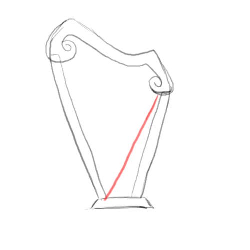 How To Draw A Harp Step By Step At Drawing Tutorials