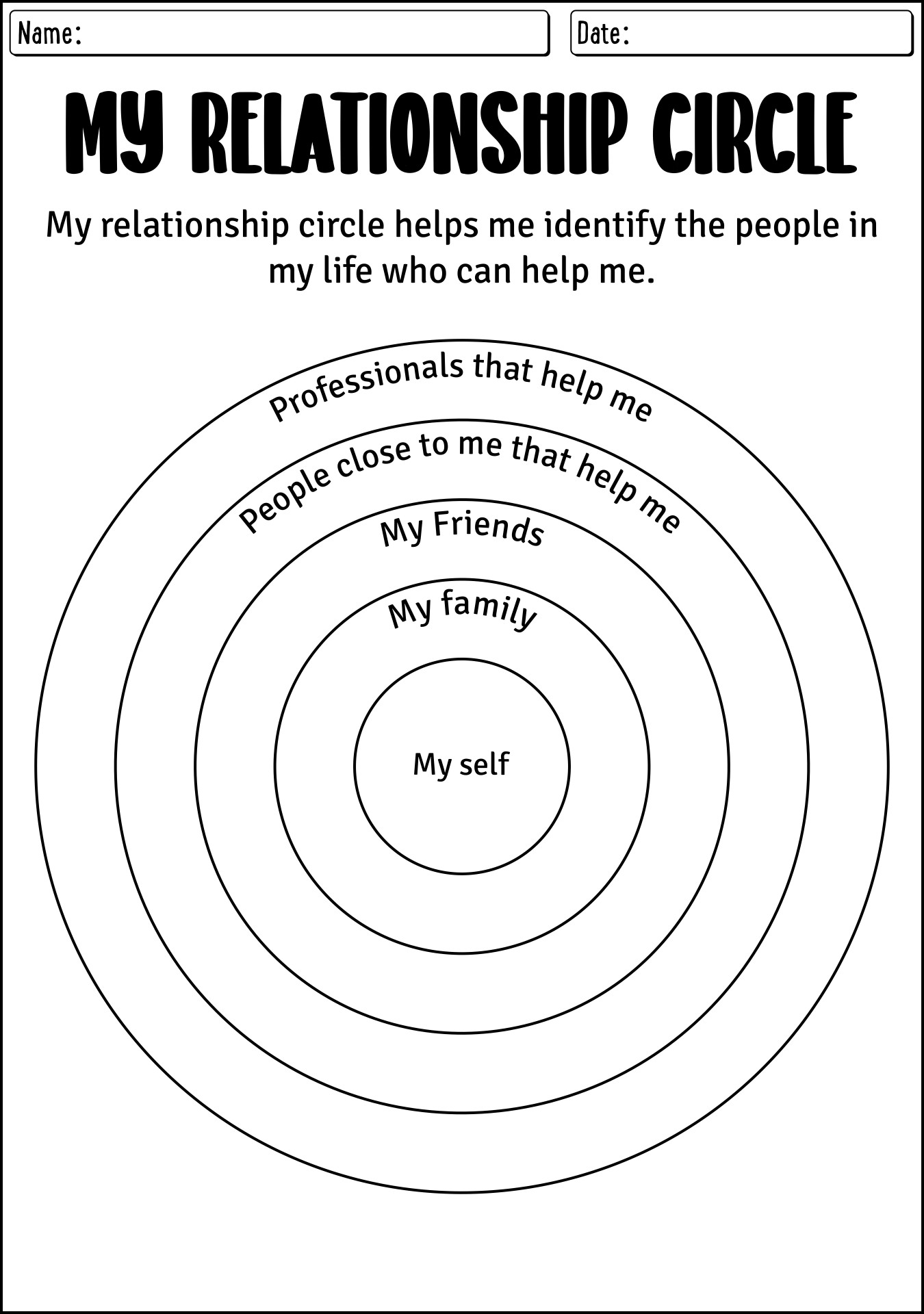 20 Boundaries Circle Worksheet Worksheets Decoomo