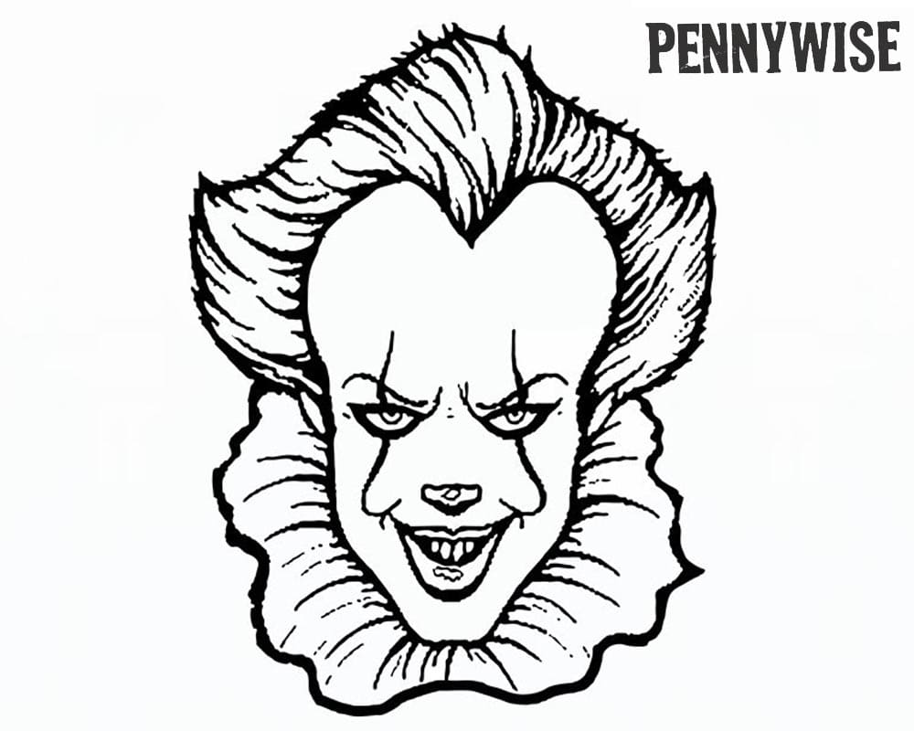 Pennywise Printable Face Printable Word Searches