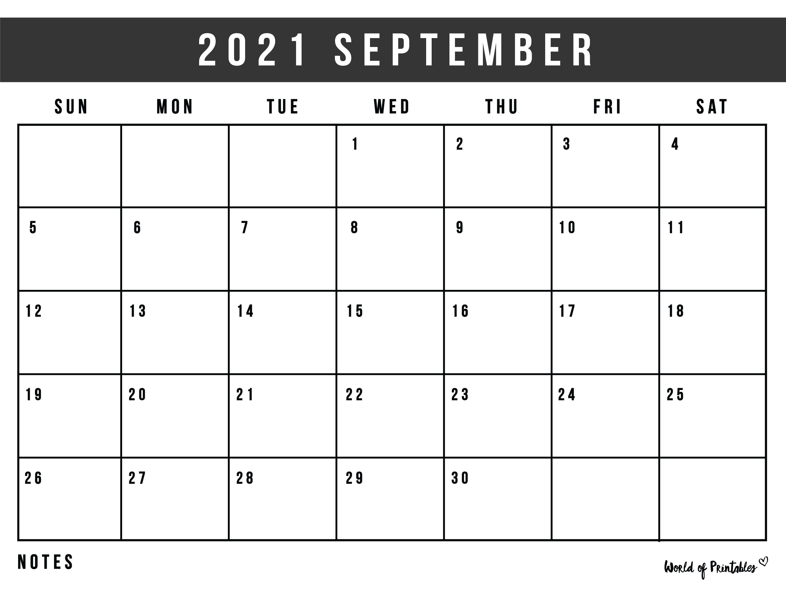 Sept 21 Calendar