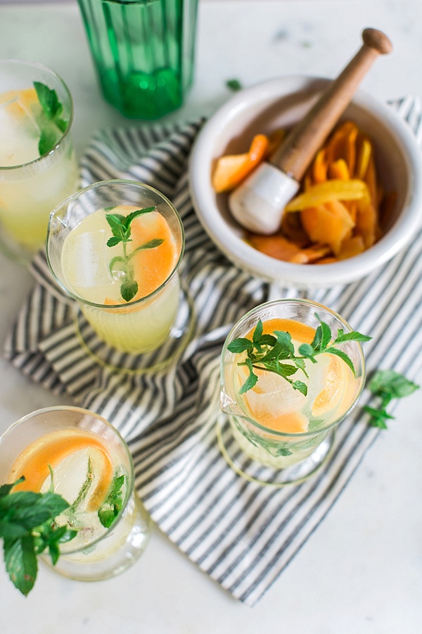 Fizzy Gin Punch With Oleo Saccharum