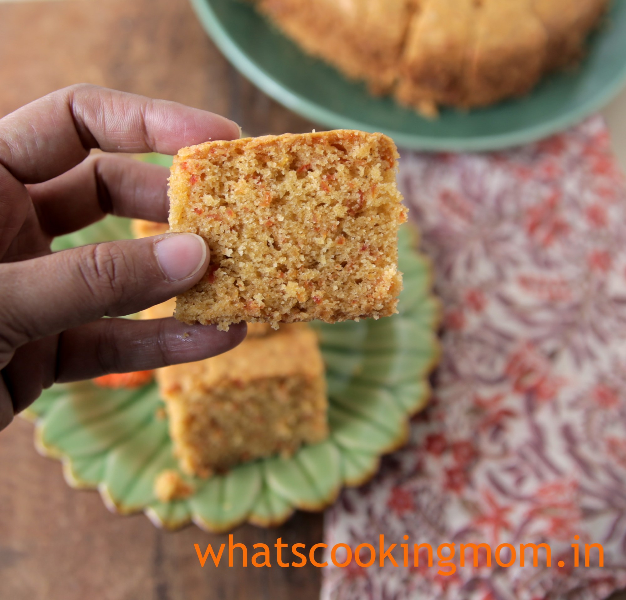 Eggless Carrot Cake Recipe Whats Cooking Mom