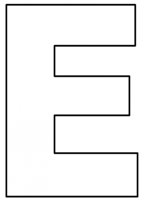 Moldes Letra E Para Imprimir Lismo