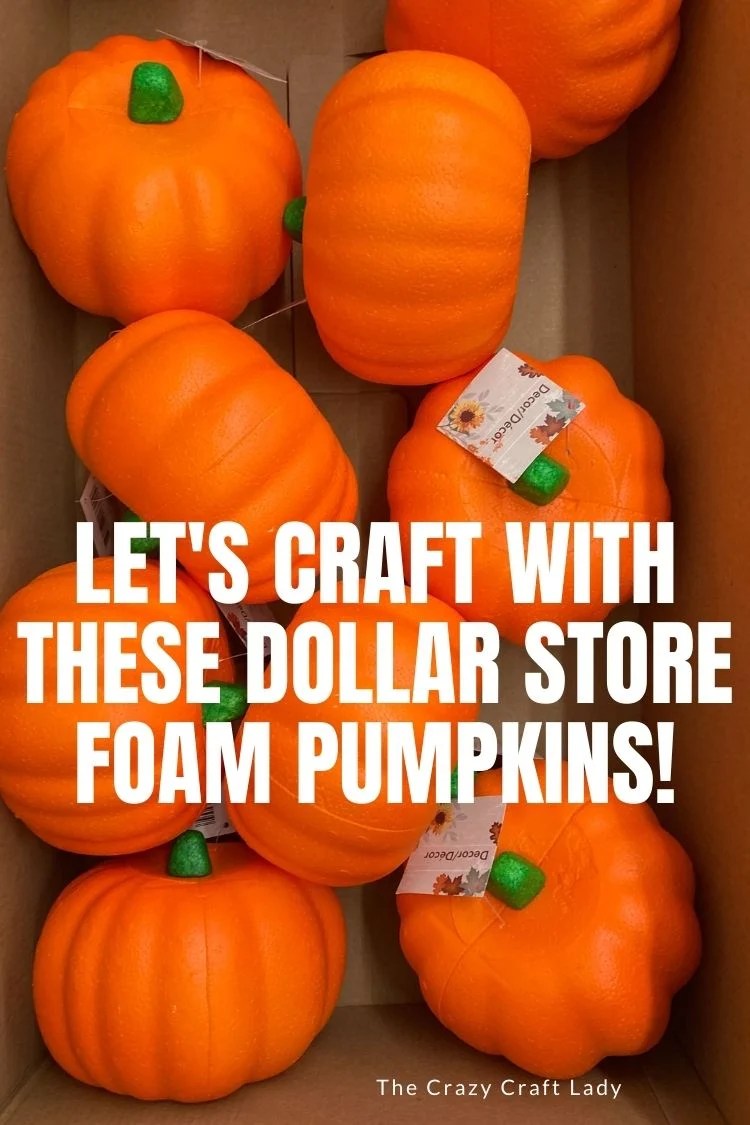 Dollar Store Diy Ribbon Pumpkin Craft The Crazy Craft Lady