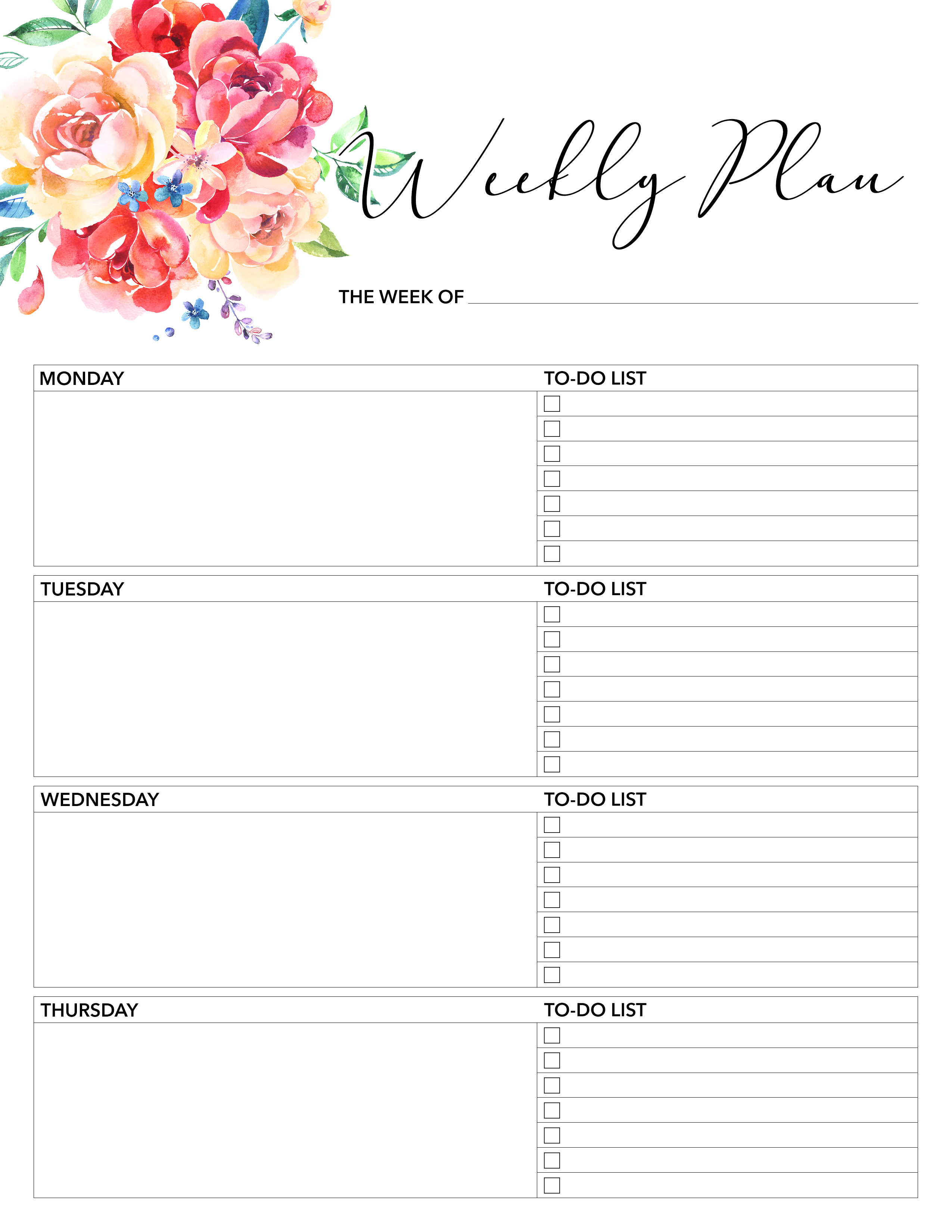 Free Printable 2020 Planner 50 Plus Printable Pages The Cottage Market