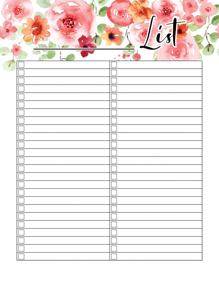 Free Printable 2020 Personal Planner The Cottage Market