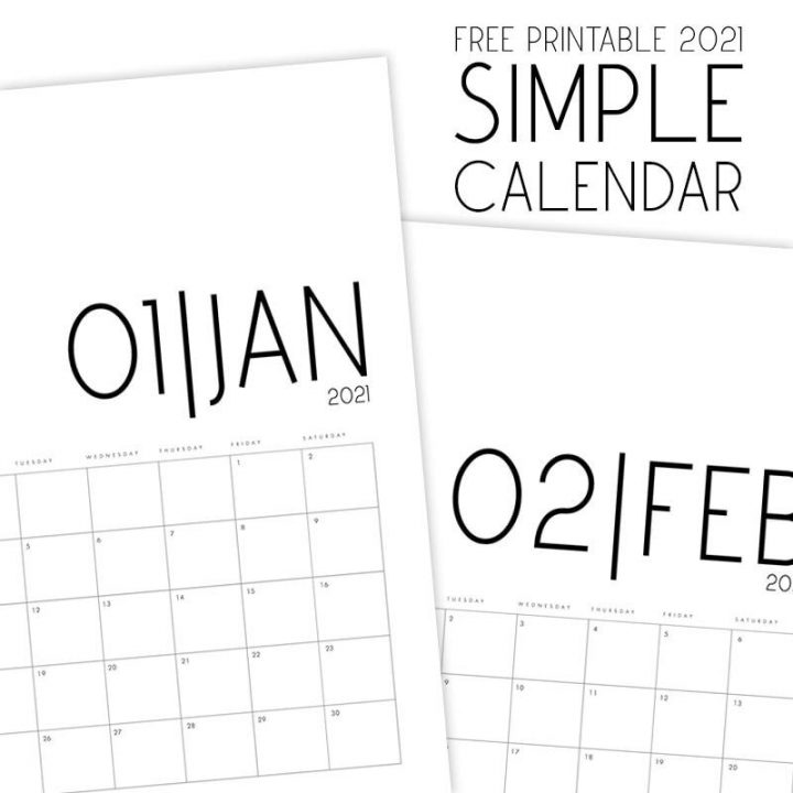 The Best Free Printable 2021 Calendars The Cottage Market