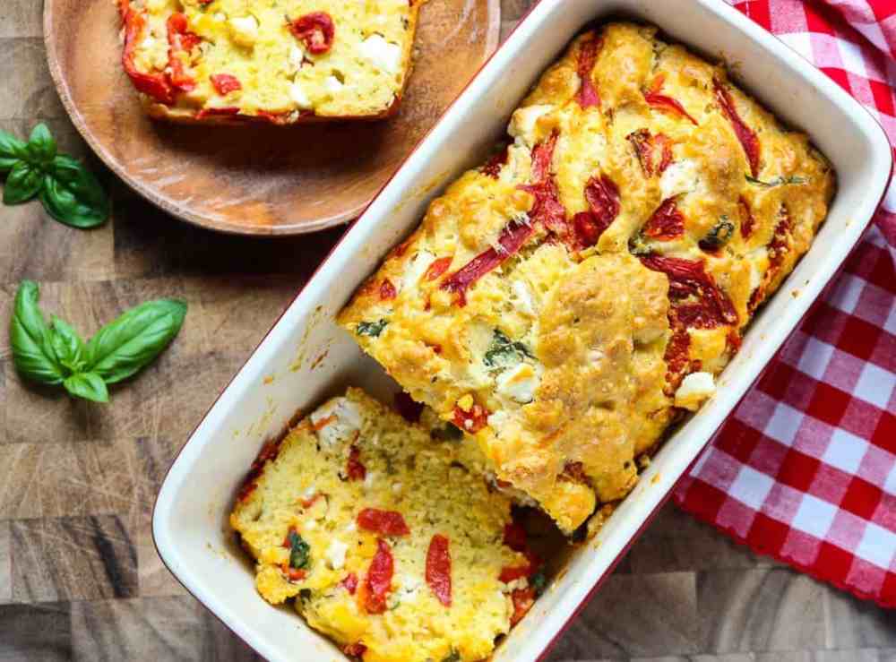 Sun Dried Tomato Feta Bread Savory Quick Loaf The Food Blog