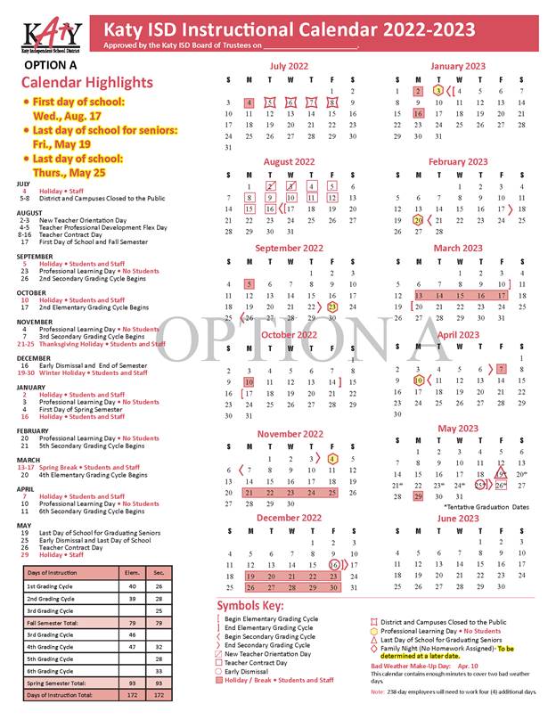 Klein Isd 2023 Calendar Printable Word Searches