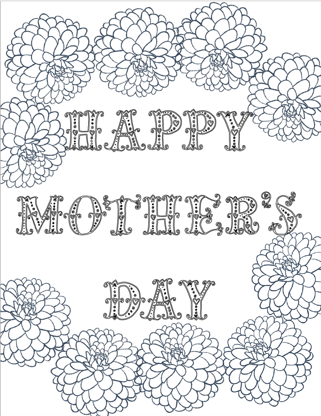 Free Printable Happy Mothers Day Coloring Sheets Free Printable Templates